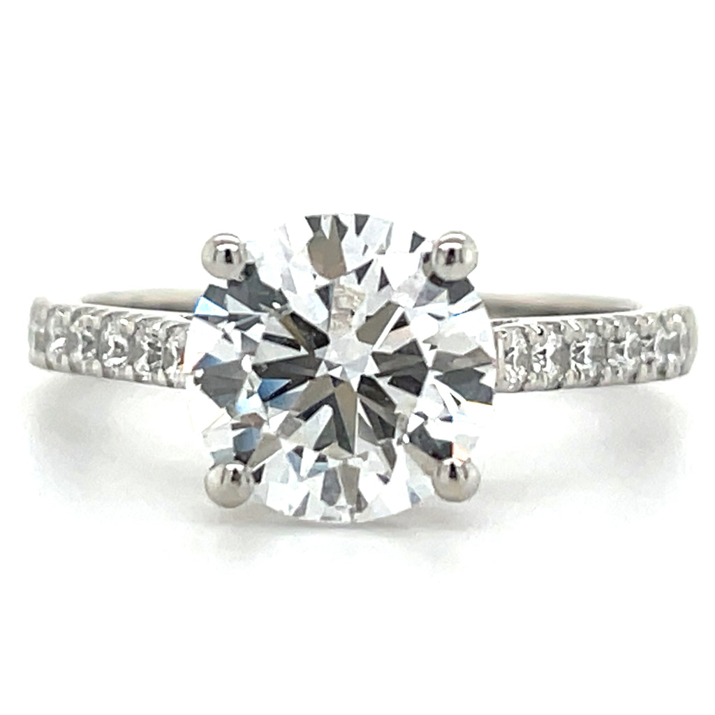 Brooks 2.25ct - Platinum Laboratory Grown Round Solitaire Engagement R ...
