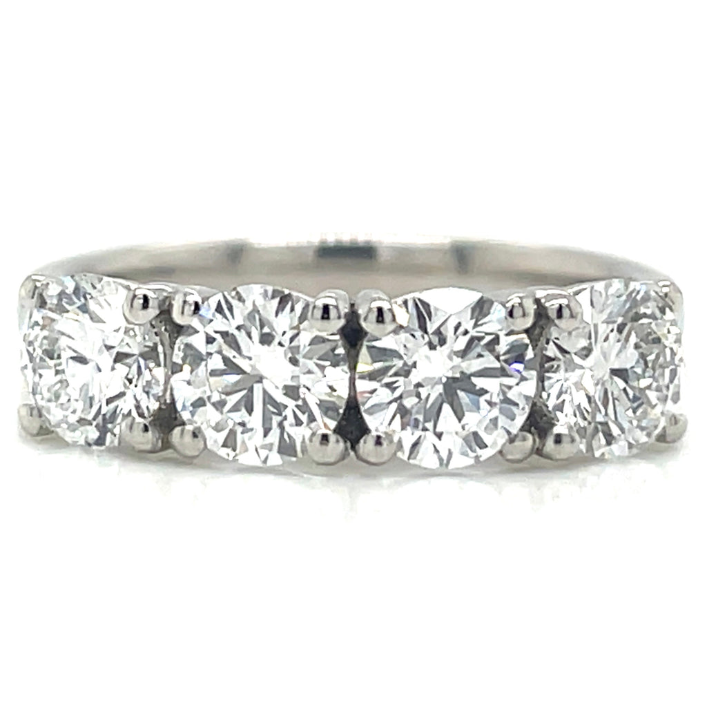 Laura - Platinum Laboratory Grown 2.02ct Four Claw Four Stone Diamond ...