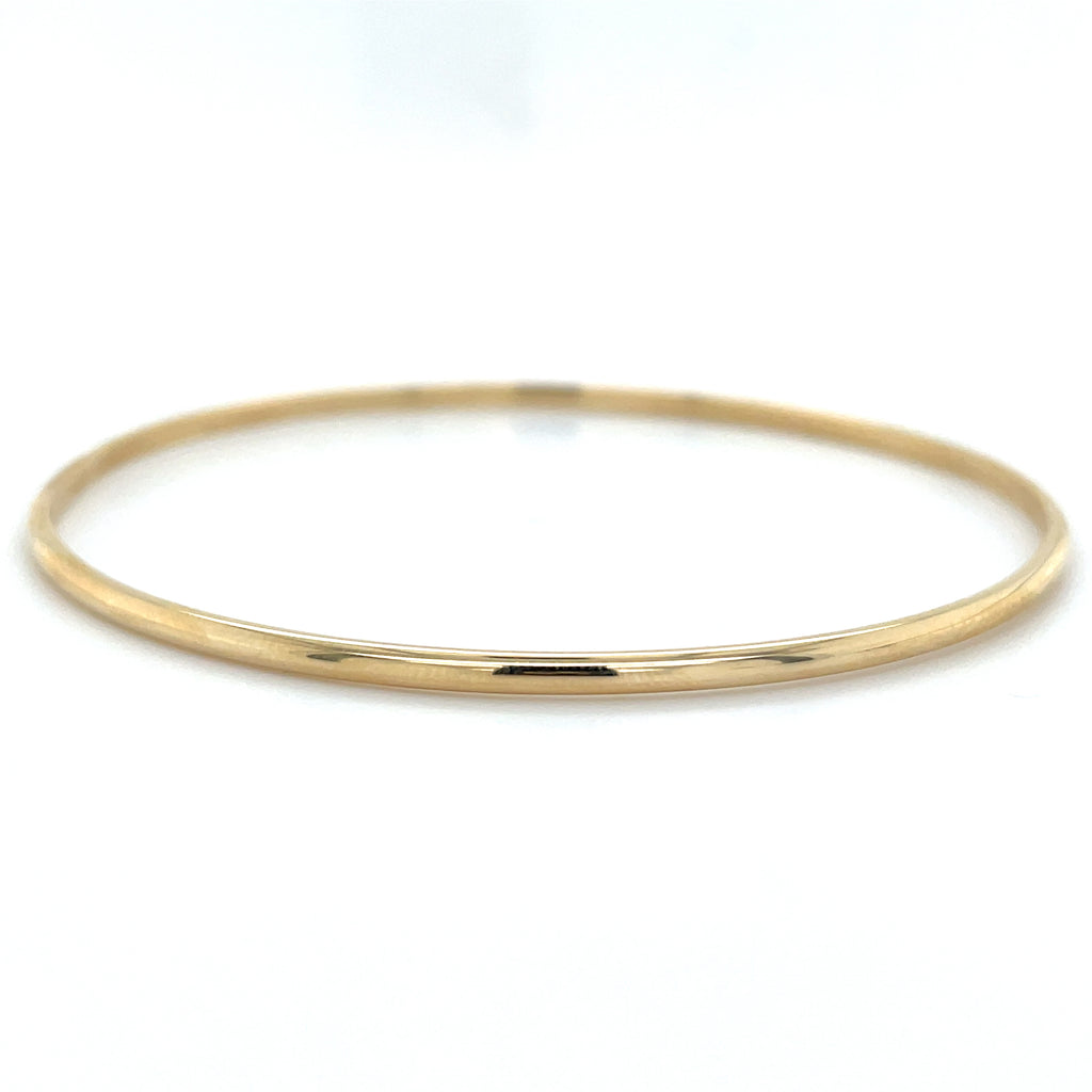 Tadgh Óg 9ct Yellow Gold 2mm D-Shape Bangle – Tadgh O Flynn Jewellers