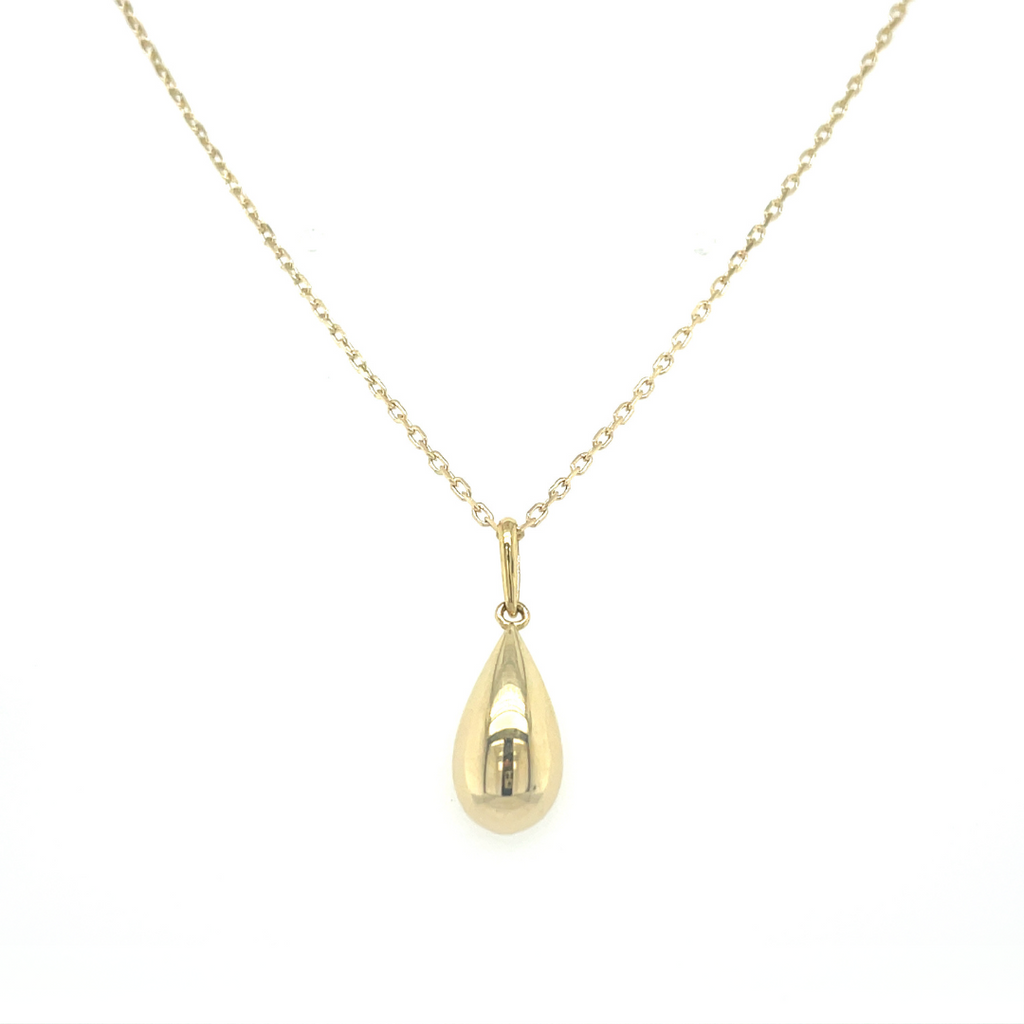 9ct Yellow Gold Tear Drop Pendant – Tadgh O Flynn Jewellers