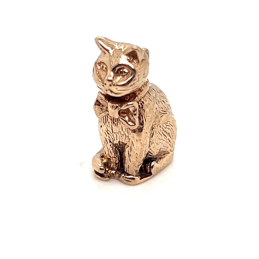 Vintage Solid 9ct Gold Cat Charm – Tadgh O Flynn Jewellers