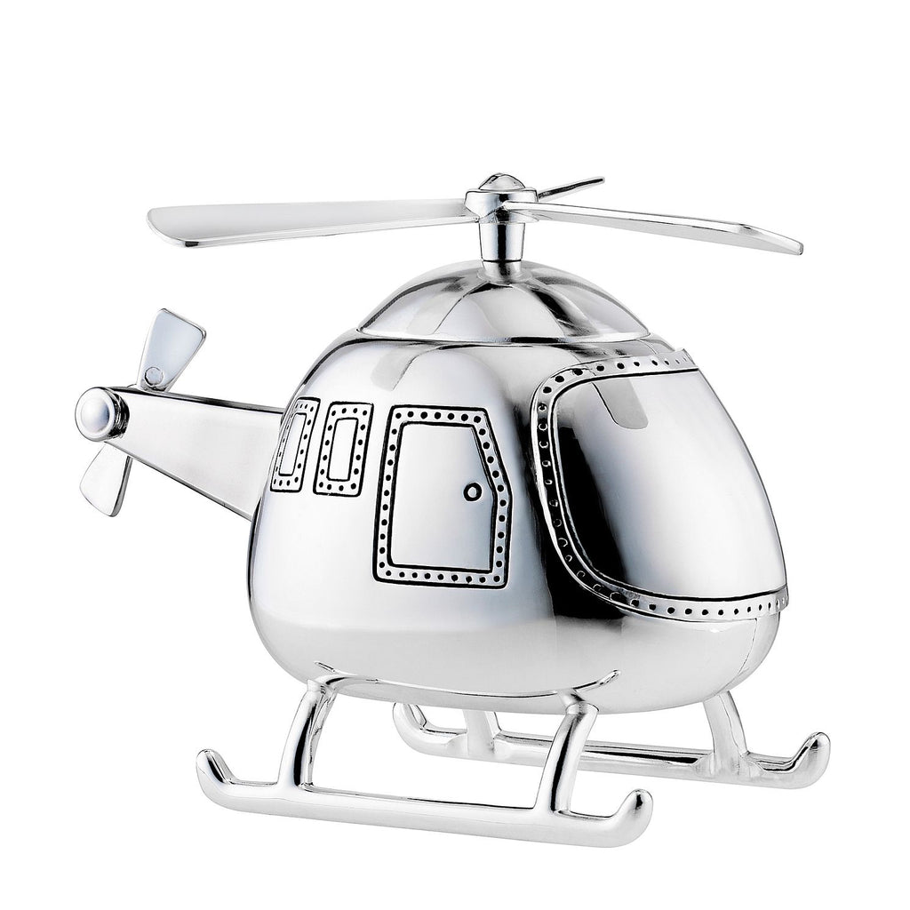 Silver Plated Helicopter Money Box – Tadgh O Flynn Jewellers